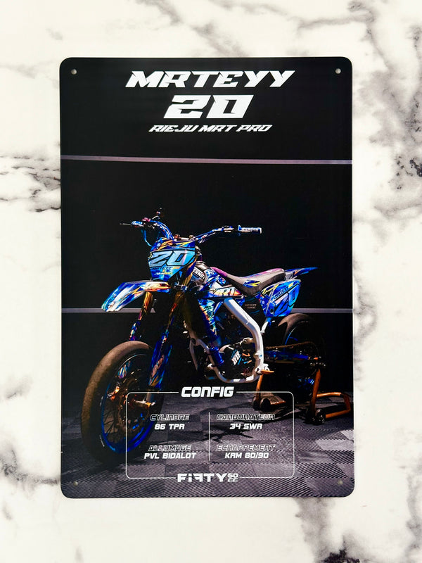 Cadre Moto Personnalisé | Idée Cadeau pour Motard | FIFTY
